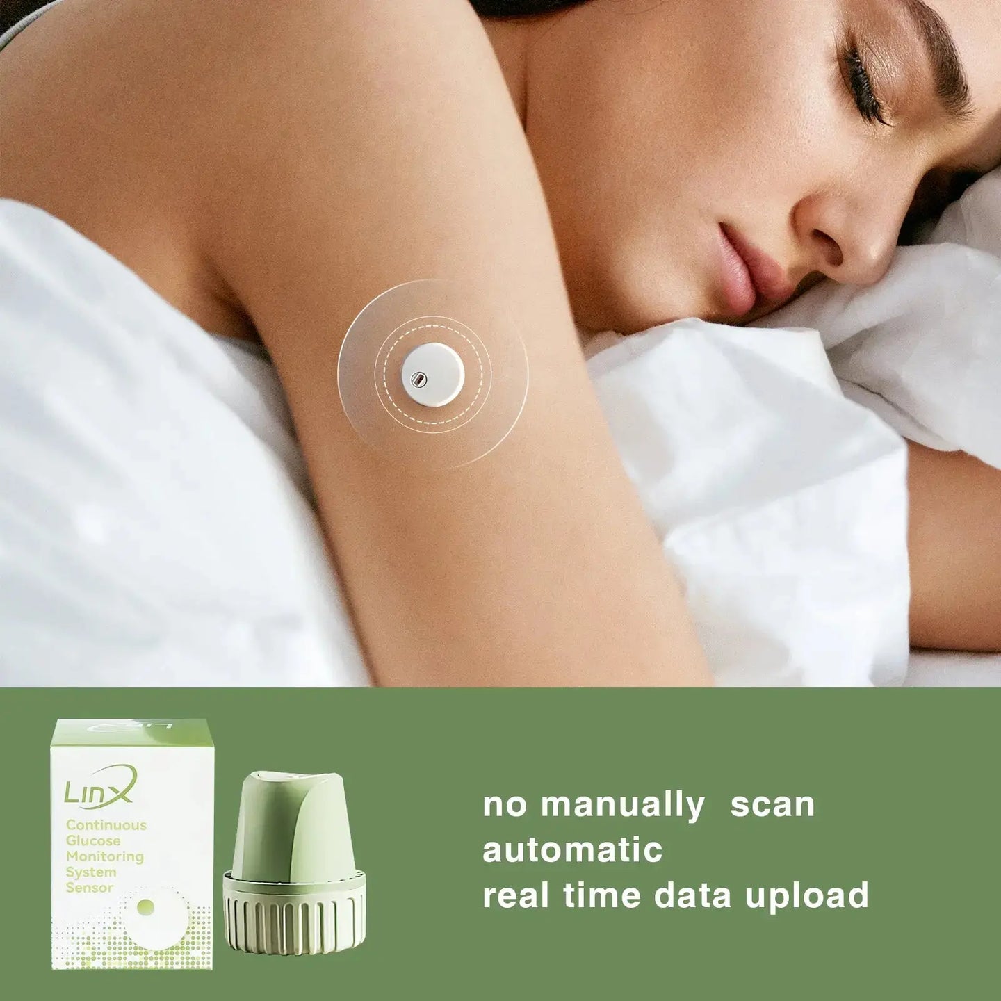 SusWel™ LinX CGM – Discreet 15‑Day Continuous Glucose Monitor